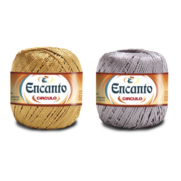 Linha Fio Ouro Encanto Slim e Normal Circulo - 100g | Shopee Brasil