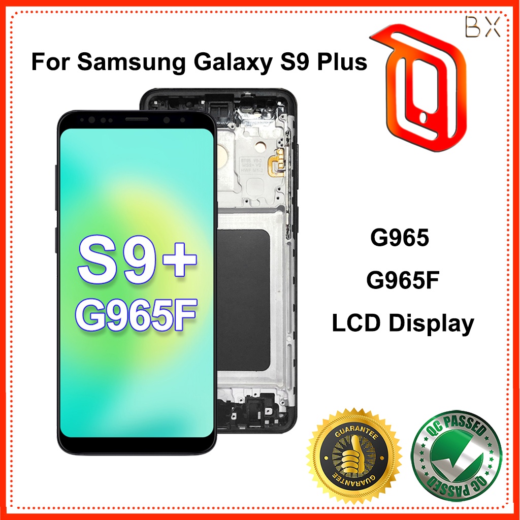 Tela Frontal Display Samsung S9 G960 LCD Touch Screen Samsung S9+ S9 Plus G965 LCD - Escorrega o ...
