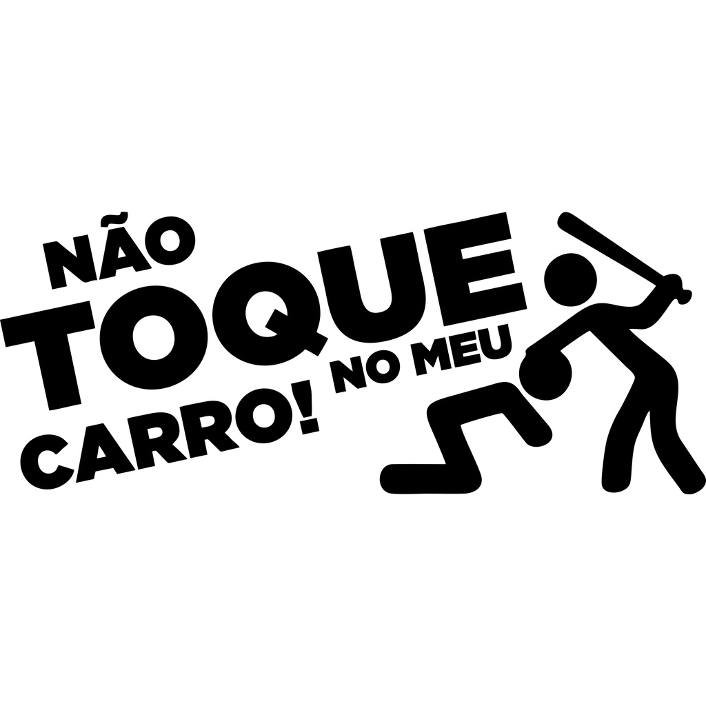 Adesivo, não toque no meu carro, adesivo recorte, papel contact ...