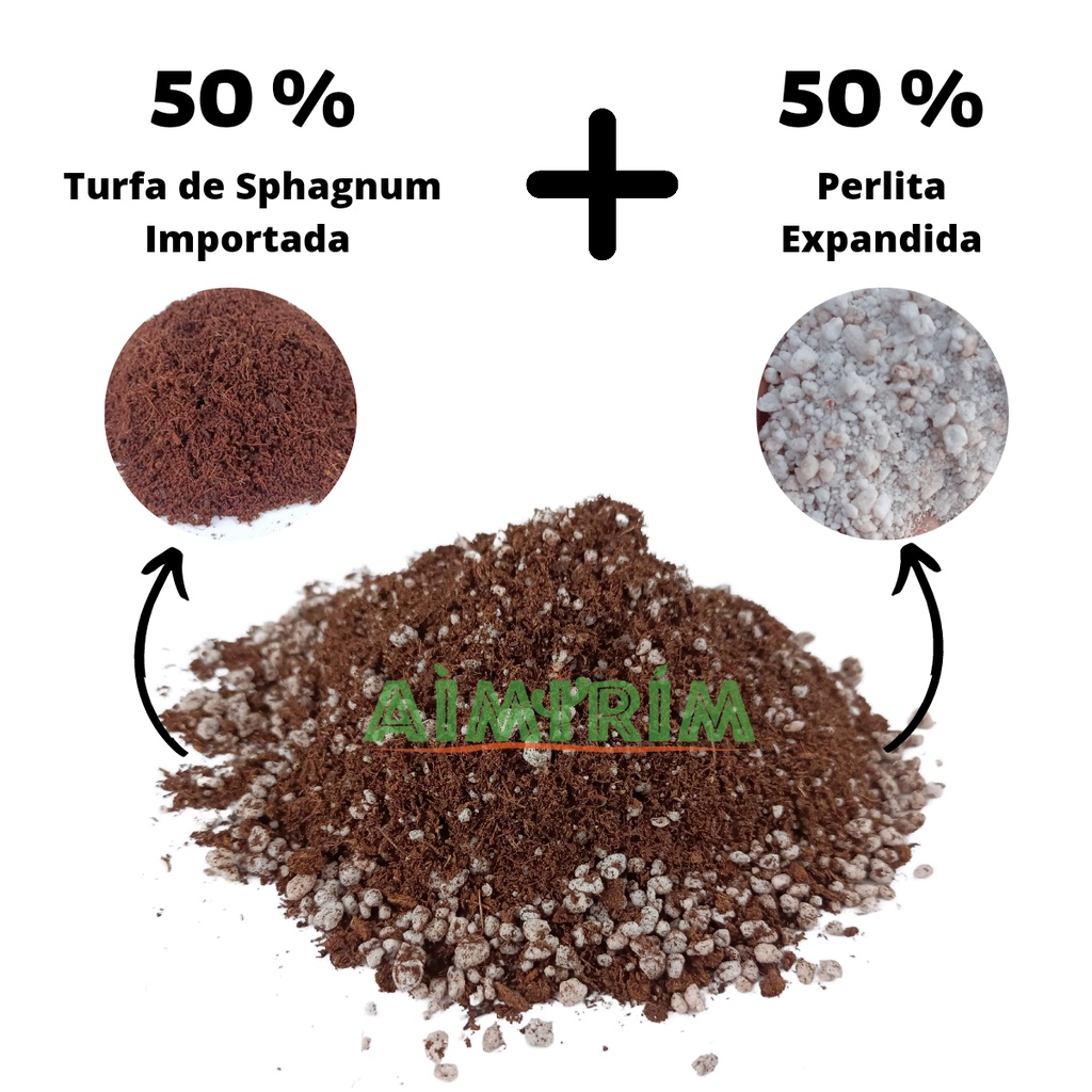 Turfa E Perlita - Substrato Para Cultivo De Suculentas 25 Litros ...