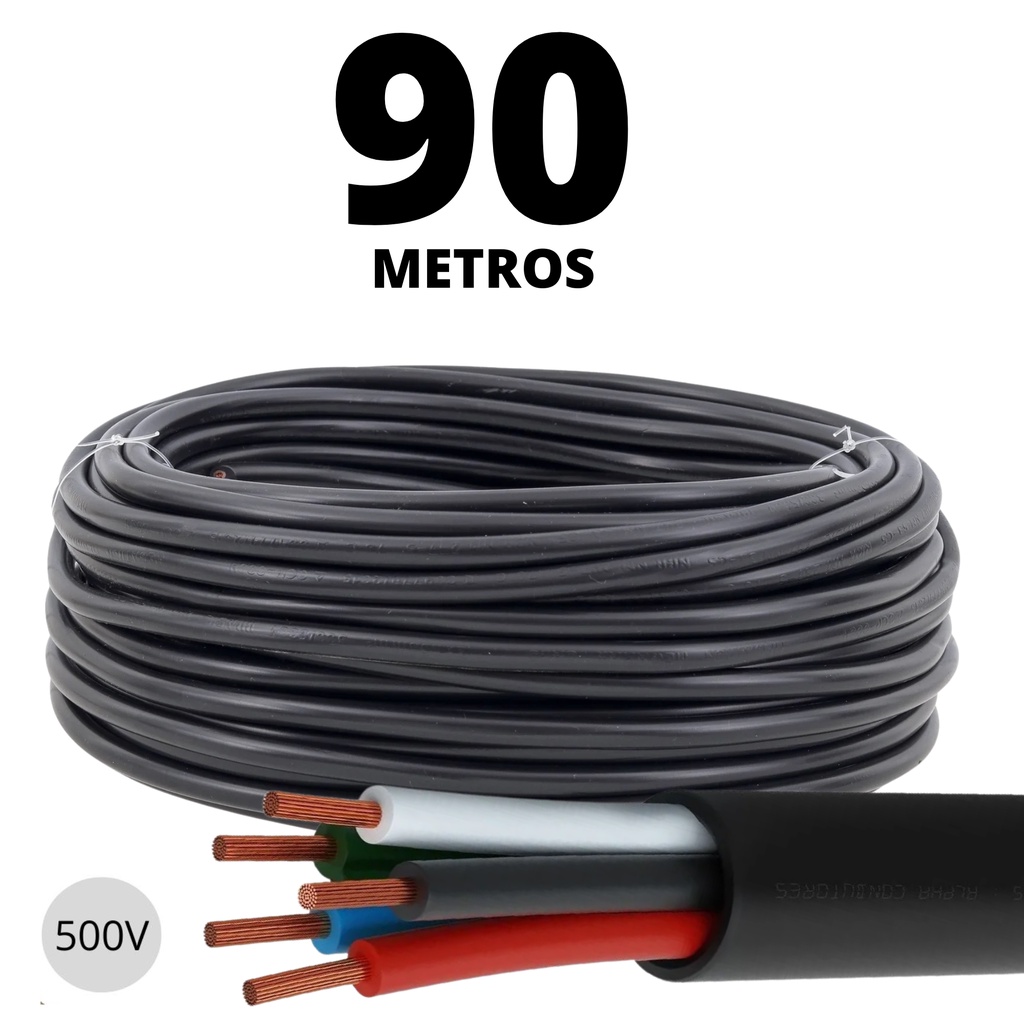 Cabo Pp Extensor bitola de 5x2,5mm Com Selo Do Inmetro De 90 Metros ...
