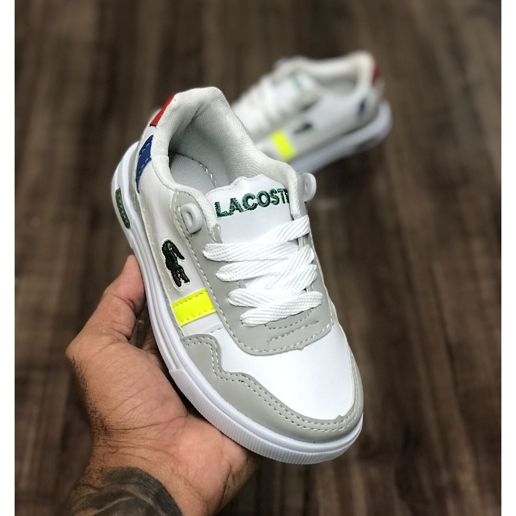 tenis lacoste bb infantil varias cores LINDOOOOOO | Shopee Brasil