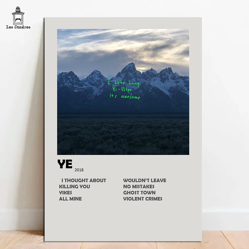 Quadro Placa Decorativa Kanye West Ye Graduation em MDF 28x20cm ...