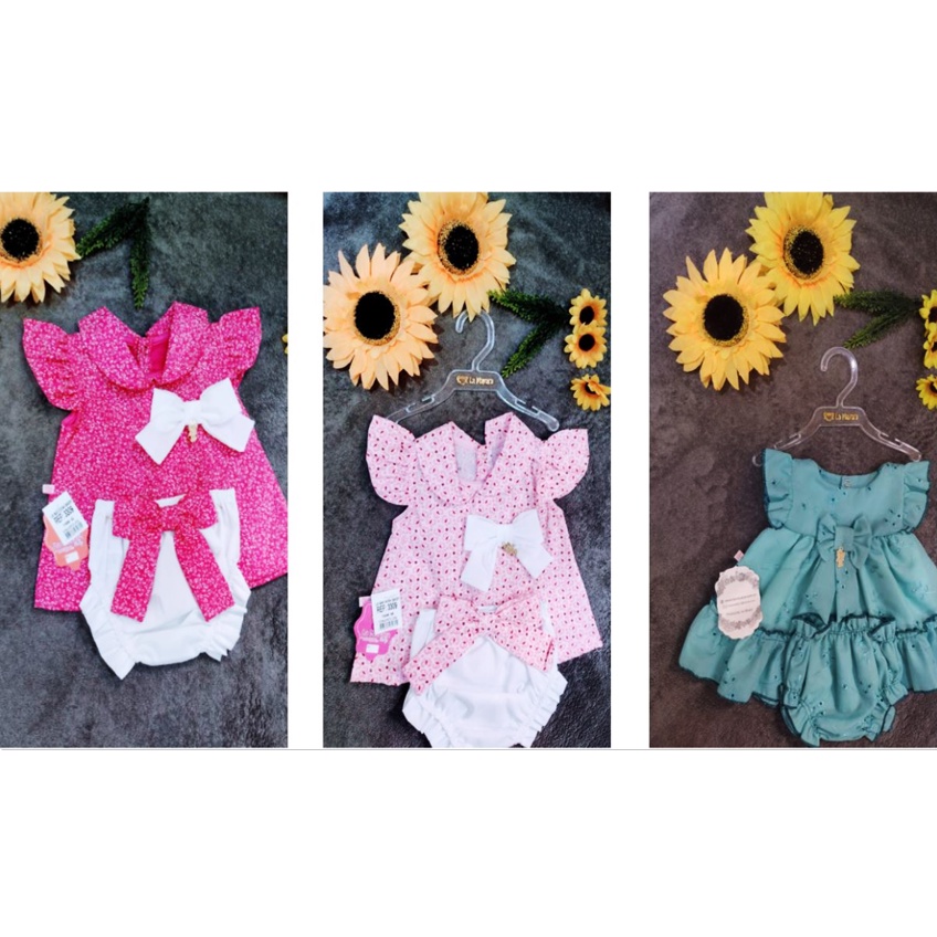 Vestido Menina Infantil Calcinha La Mayara Shopee Brasil