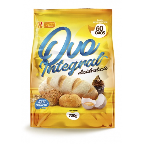 Ovo Pasteurizado Em Pó - 720g (60 ovos) Netto Alimentos | Shopee Brasil