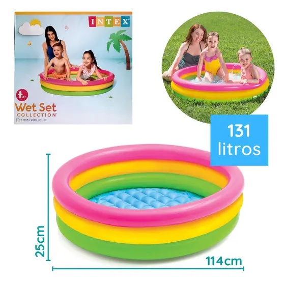Piscina Inflável Por do Sol 131 L - Intex 57412 | Shopee Brasil