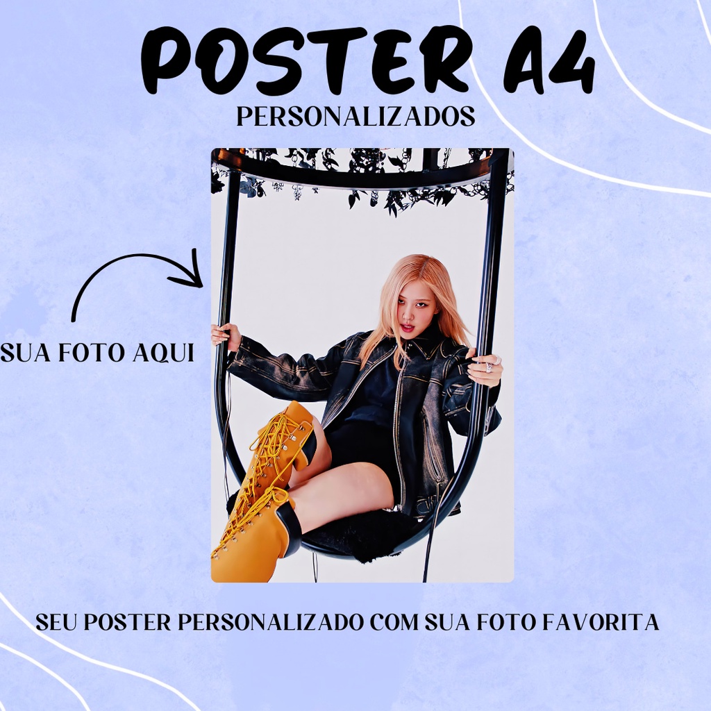 Poster personalizado tamanho A4 21x29cm | Shopee Brasil