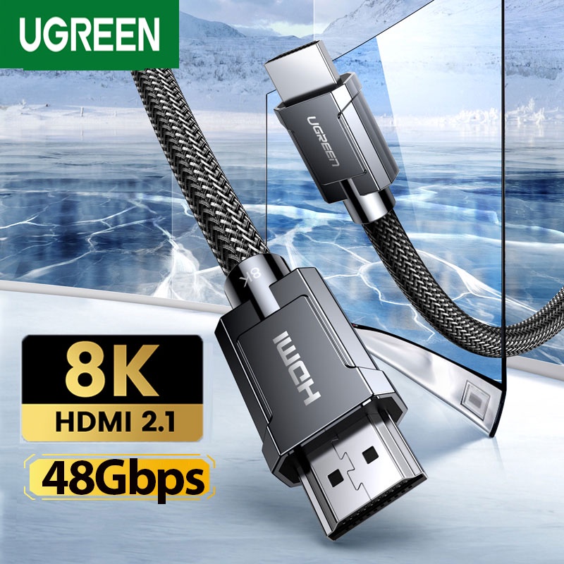 Cabo Ugreen Hdmi 2.1 Fullhd 4k 8k Ps5 Tv Home Blindado 2m | Shopee Brasil