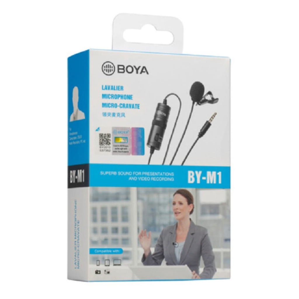 Microfone Boya By-m1 Condensador Omnidirecional Preto envio imediato ...