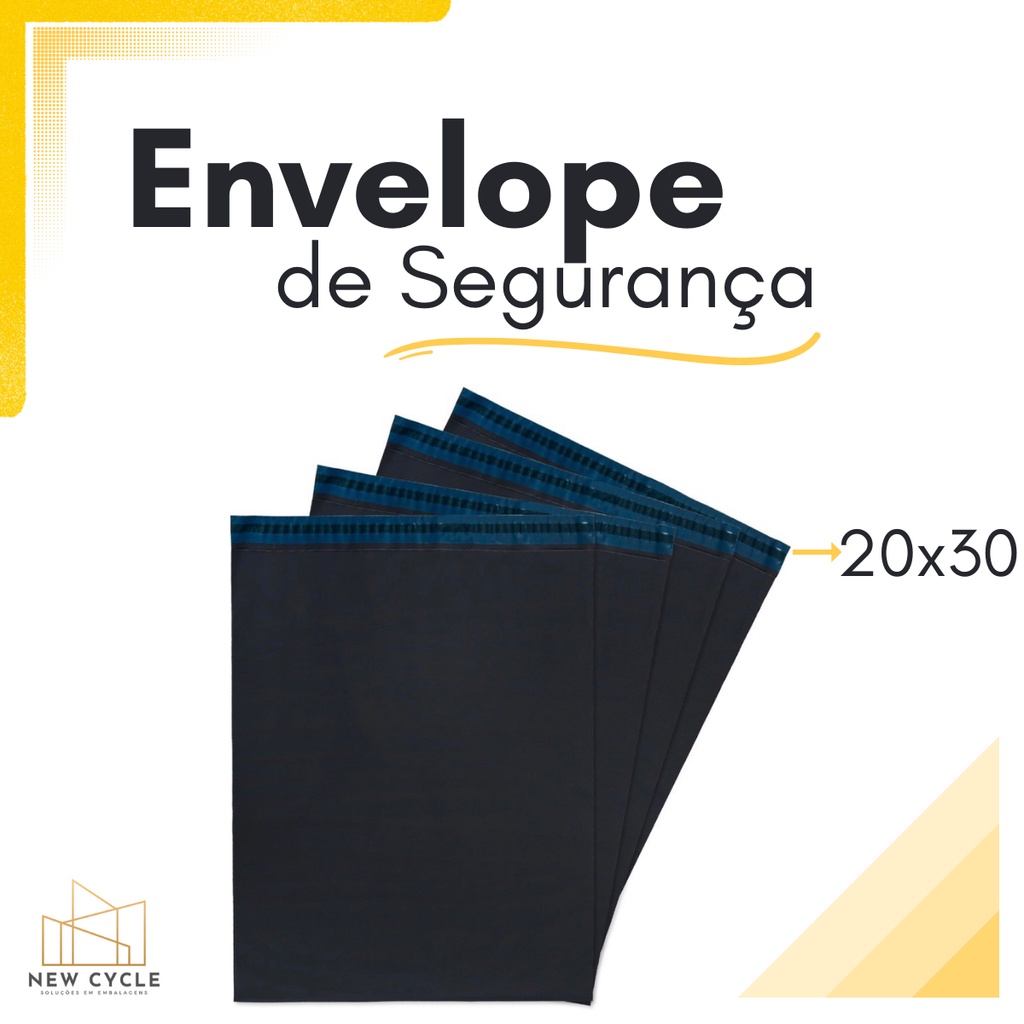 Envelope de Segurança Cinza 20X30 Kit 250 a 1000 Uni | Shopee Brasil