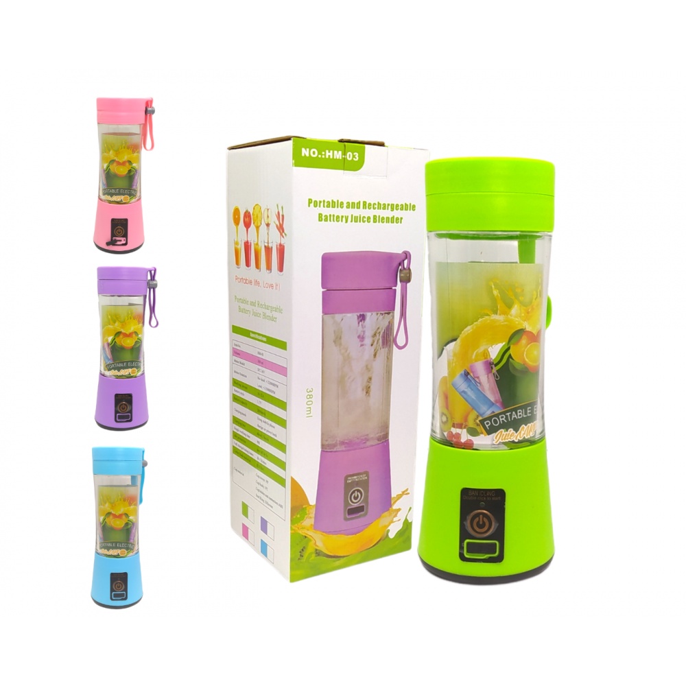 15 - Mini liquidificador portátil e recarregável -- 380ml | Shopee Brasil