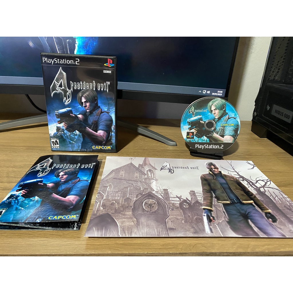 Resident Evil 4 Ps2 Box Dvd Dublado E Com Legenda Em Português ...