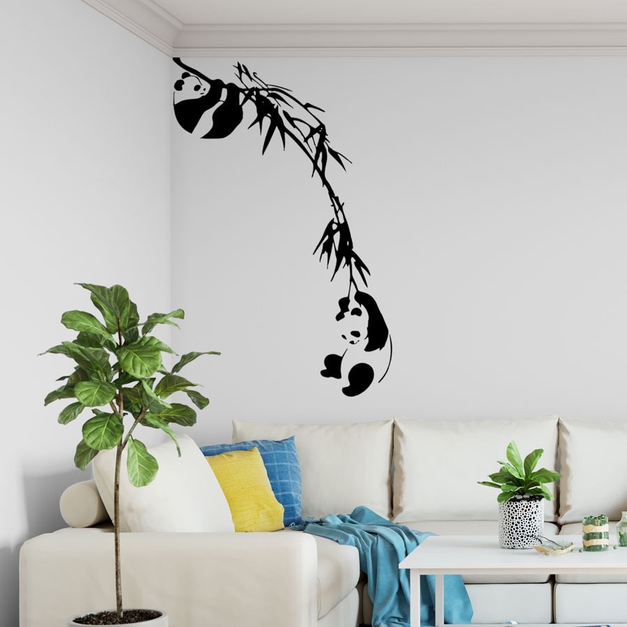 Adesivo Decorativo De Parede Panda em Galhos | Shopee Brasil