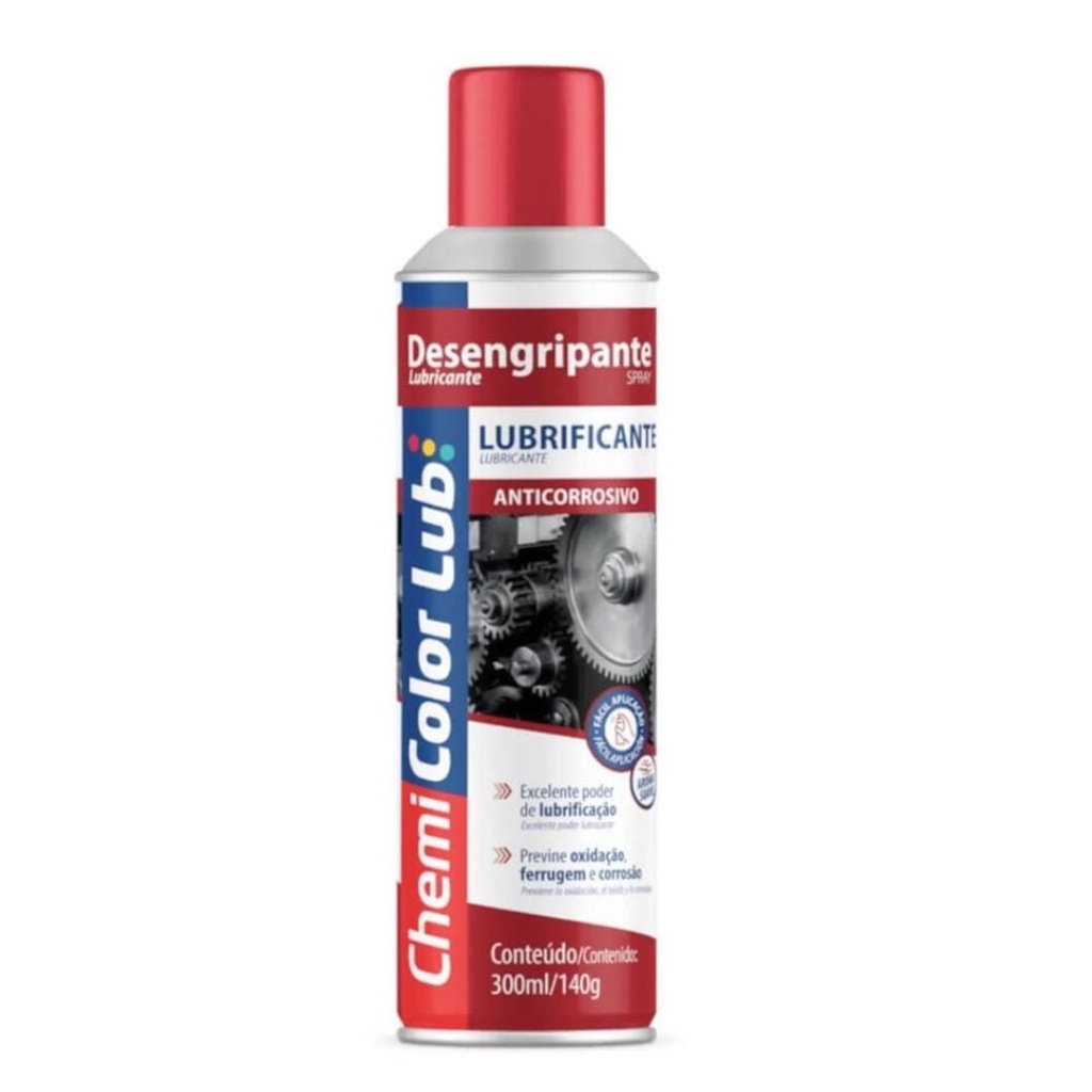 Desengripante Óleo Antiferrugem Spray Lubrificante Multiuso 300ml - Chemicolor | Shopee Brasil