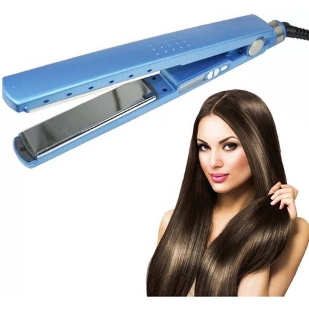 chapinha prancha de cabelo nano titanium 450f azul bivolt 110/220V ...
