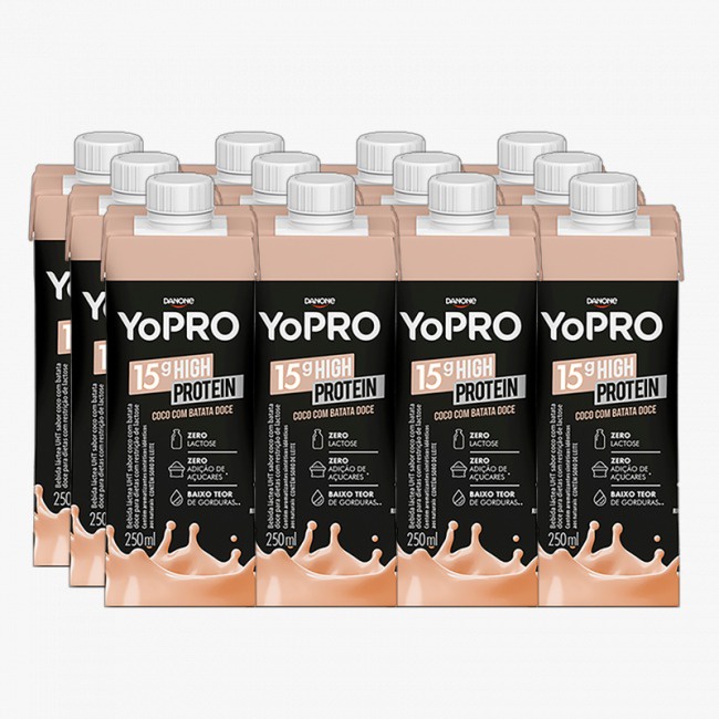 KIT 12 YOPRO COCO COM BATATA DOCE WHEY DANONE | Shopee Brasil KIT 12 YOPRO COCO COM BATATA DOCE WHEY DANONE | Shopee Brasil