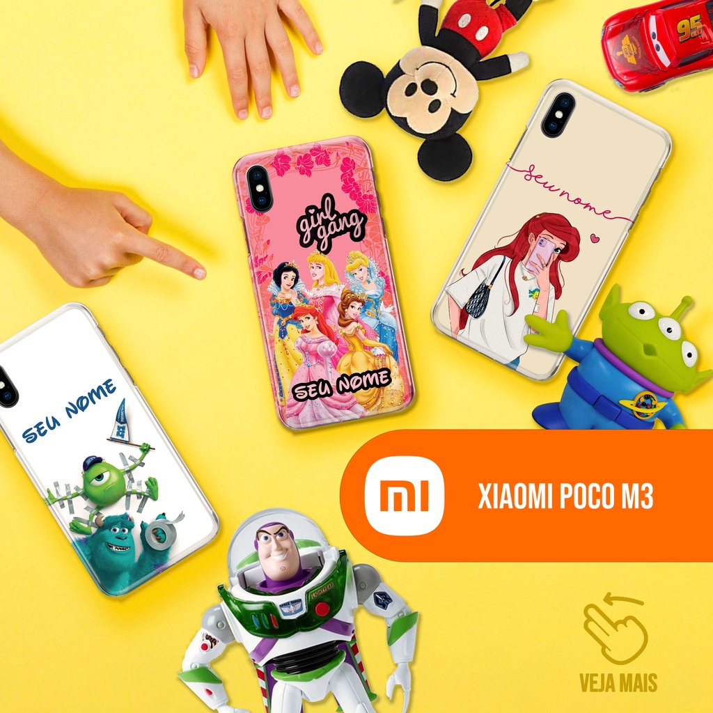 Capa Capinha - Xiaomi Poco M3 - Disney Com Nome | Shopee Brasil