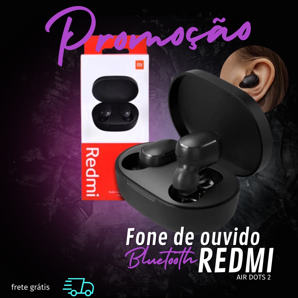 Xiaomi Redmi Airdots 2 - Fone De Ouvido Bluetooth | Shopee Brasil