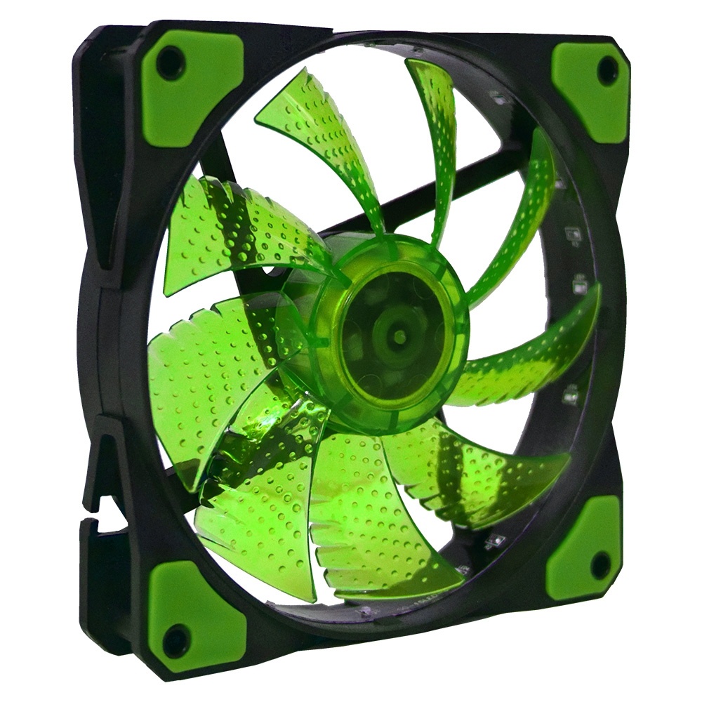 Cooler Gamer Fan Kmex 120mm led Verde | Shopee Brasil