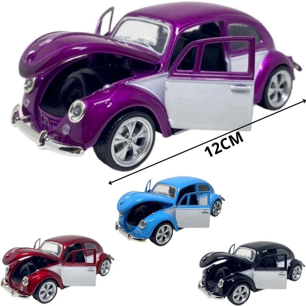 Carrinho de Coleção de Ferro Fusca Fusquinha Herbie Dois Tons Fuska ...