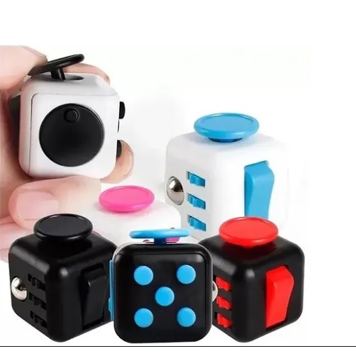Fidget Toy Cube Cubo Mini Clicker Anti Stress Ansiedade 6 Lados ...