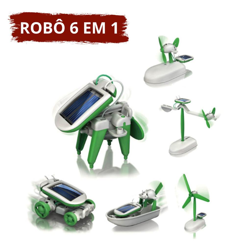 Kit Brinquedo Educativo Robótica Energia Solar - 6 Em 1 | Shopee Brasil