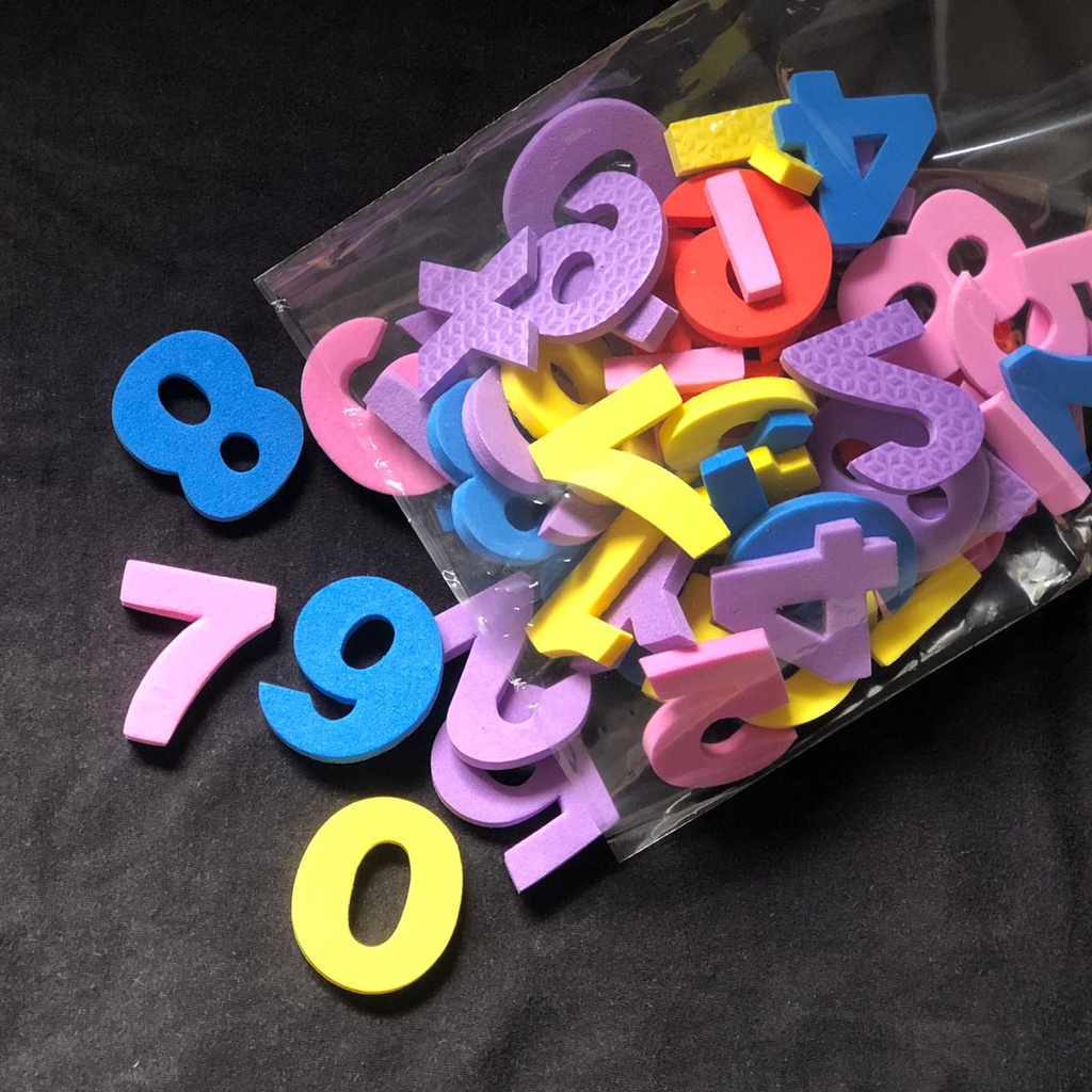 Numeros Em Eva De 7mm Pacote Com Quatro Dezenas Shopee Brasil