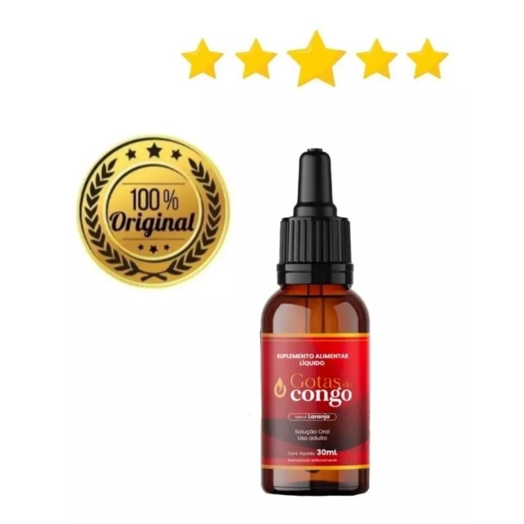 Gotas do Congo Suplemento Alimentar Natural 30ml. | Shopee Brasil