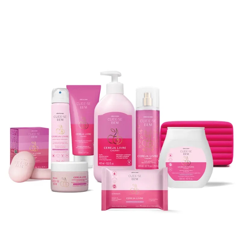 Linha Cuide-se Bem Cereja Livre (Lançamento o Boticário): Spray íntimo ...