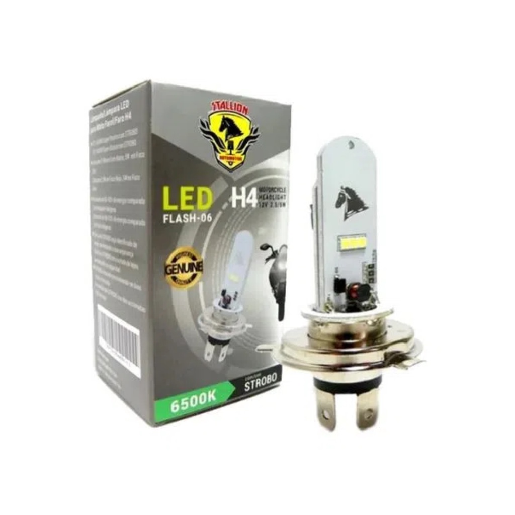Lampada Farol Led H4 Strobo Moto Ou Carro 6500k Eco Eficiente LED H4 6500 Cavalinho - Escorrega ...