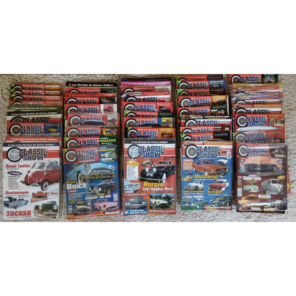 Lote 45 Revistas Classic Show Magazine Carros Antigos Opala | Shopee Brasil