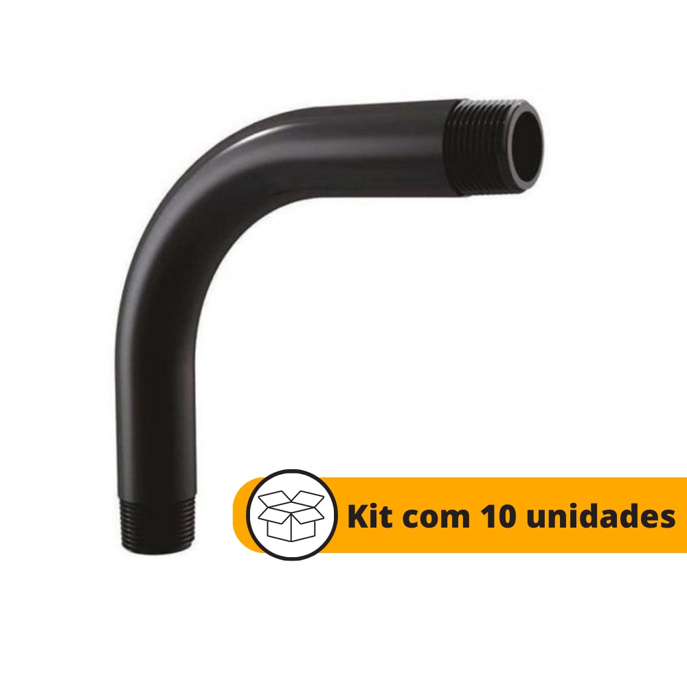Kit C/ 10un Curva Pvc Eletroduto 90 Graus 3/4 C/rosca | Shopee Brasil