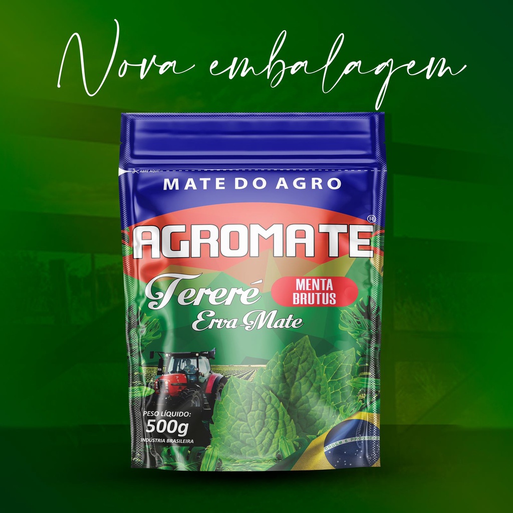 Erva Mate Tereré Agromate 500g - Escolha o Sabor - KIT 4 SABORES ...