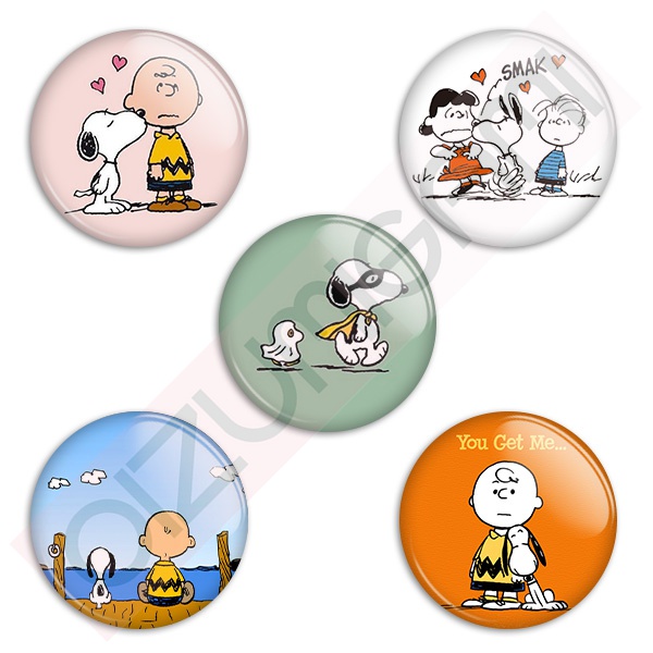 Botons - Bottons - Buttons - Snoopy - Variação 02 - Tam: 4,5cm | Shopee ...