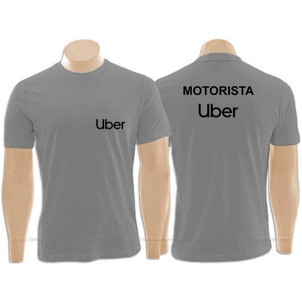 Camisa 100% Algodão Uber Farda Uber | Shopee Brasil