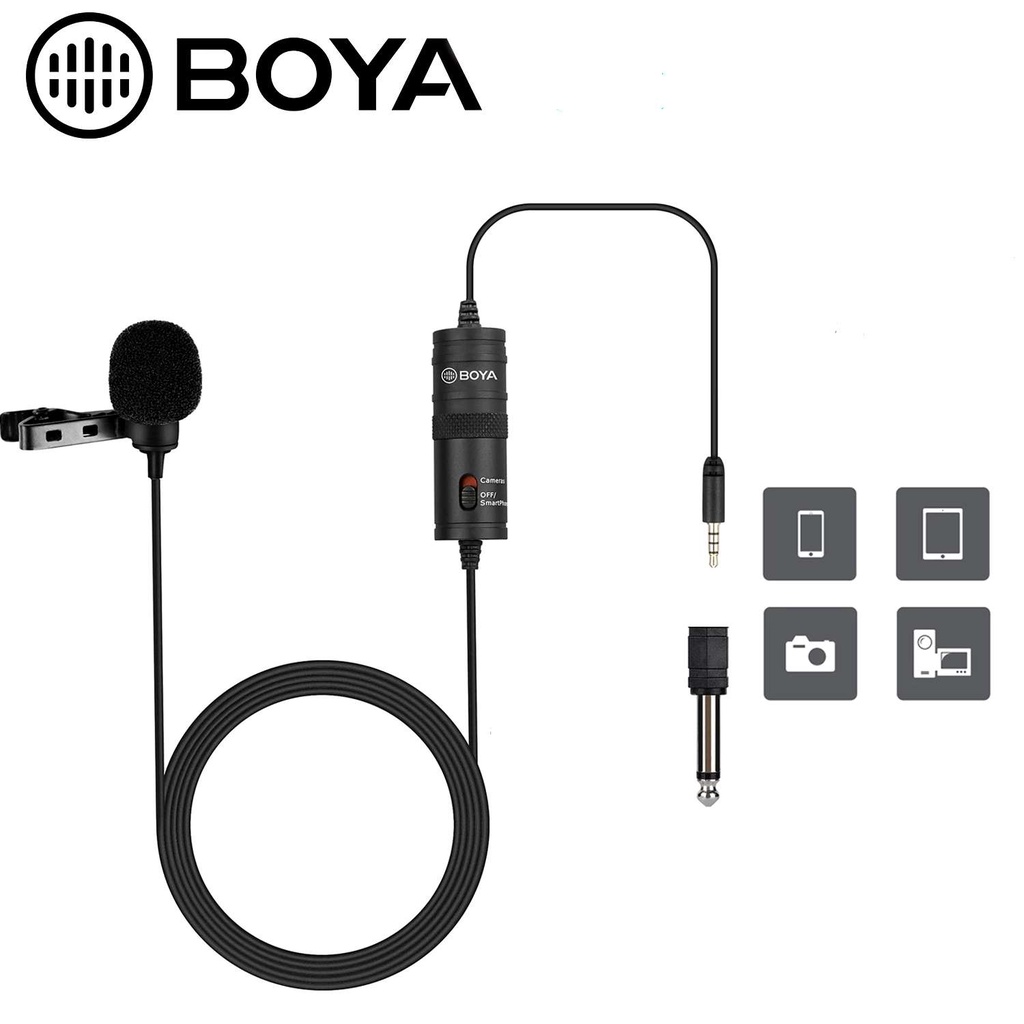Microfone Boya By - M1 Profissional de Lapela Original | Shopee Brasil