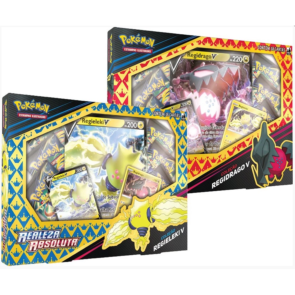 POKEMON BOX REALEZA ABSOLUTA (REGIELEKI V E REGIDRAGO V) | Shopee Brasil