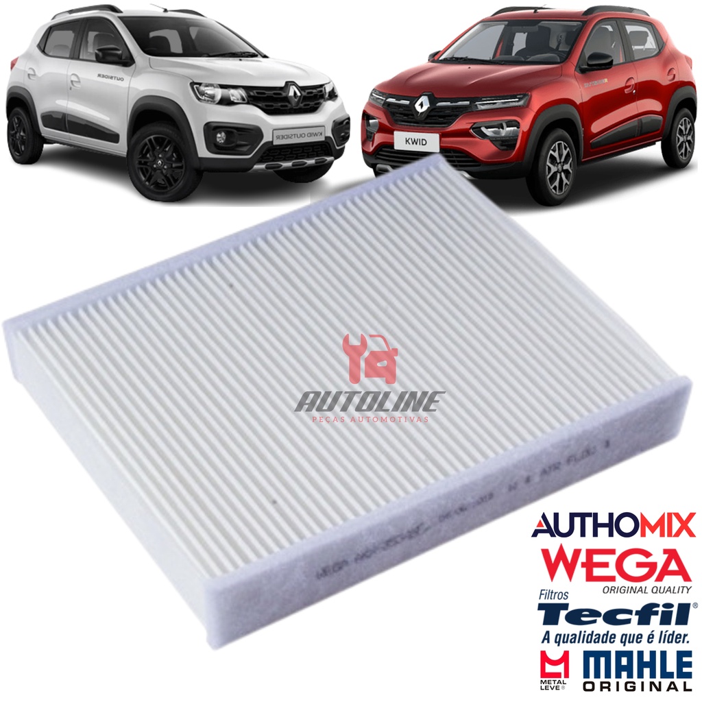 Filtro de Ar Condicionado Renault Kwid 1.0 12v 3 Cilindros 2017 2018 ...