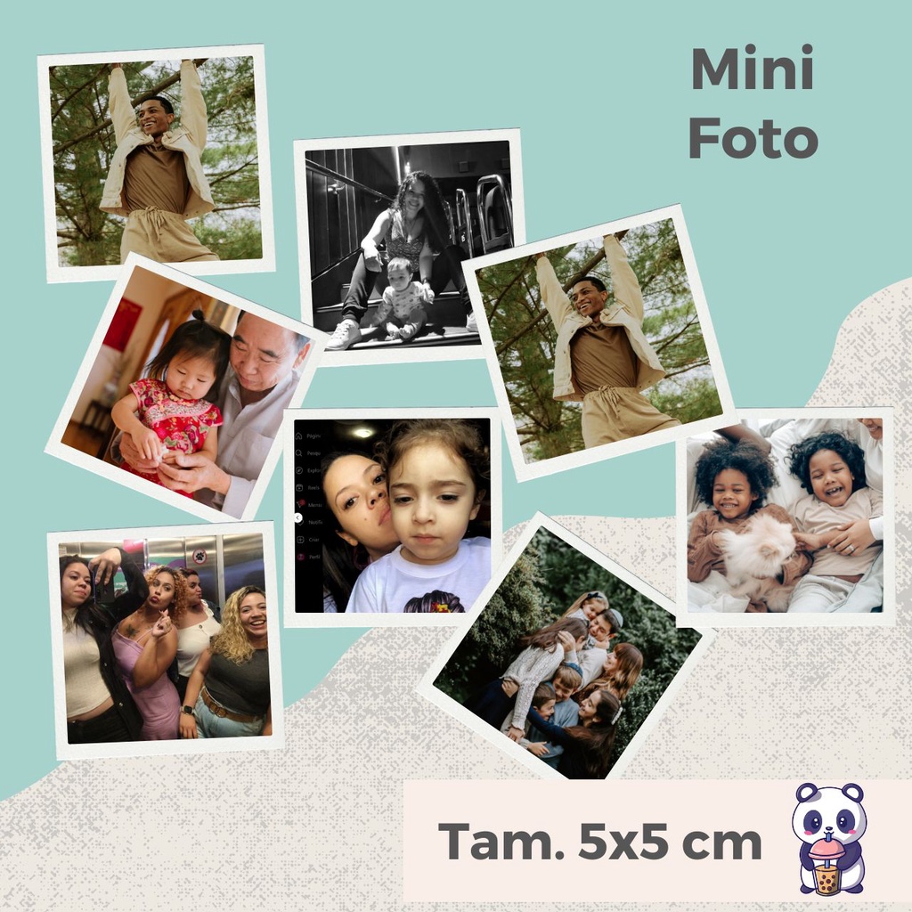 Mini Foto Quadrada 5x5 cm (10 fotos) | Shopee Brasil