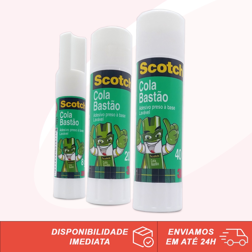 Cola Bastão 8g, 20g e 40g Uso Geral, Escolar, Escritório e Artesanato ...