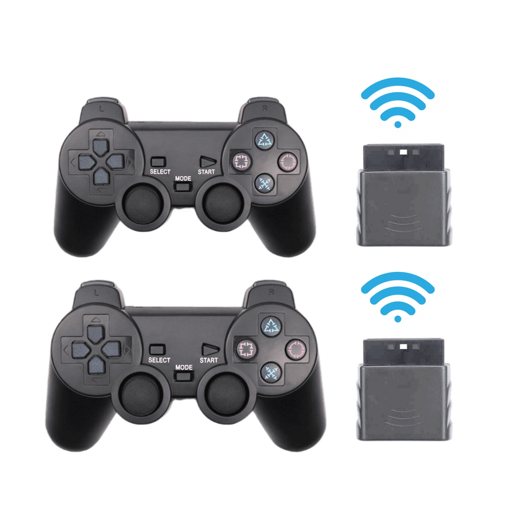 Kit com 2 Controle Sem Fio para Ps2, Joystick Manete | Shopee Brasil