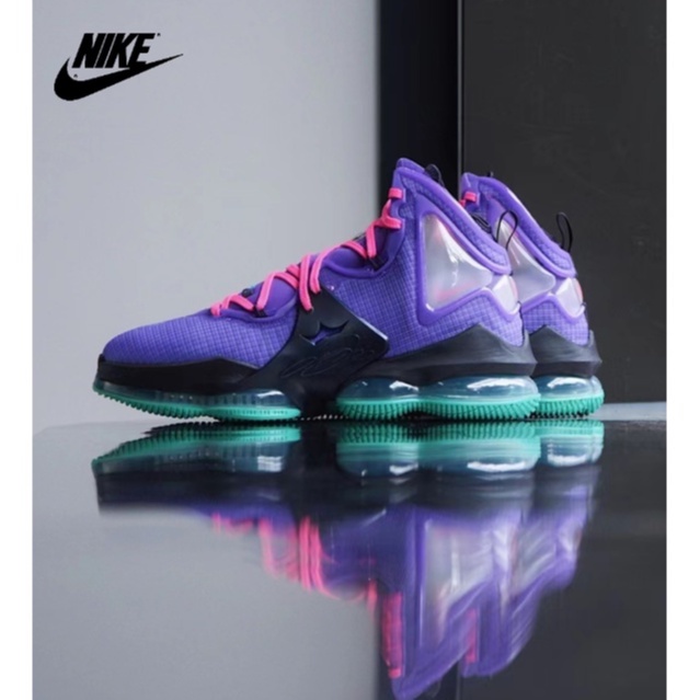 Lebron James 19 " Tele Roxo " Sapatos De Basquetebol - Escorrega o Preço