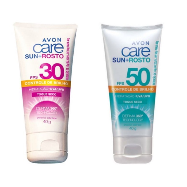 Protetor Solar Facial Avon Care Rosto Controle de Brilho FPS 30 ou FPS 50 40g | Shopee Brasil