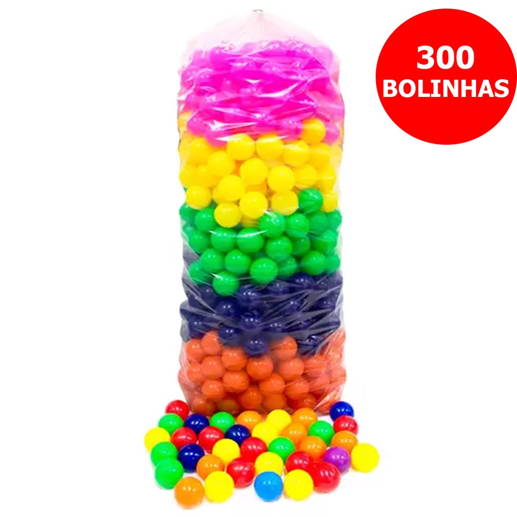 Bolinhas para piscina 300 Unidades Bolinhas plástica Piscina Super ...