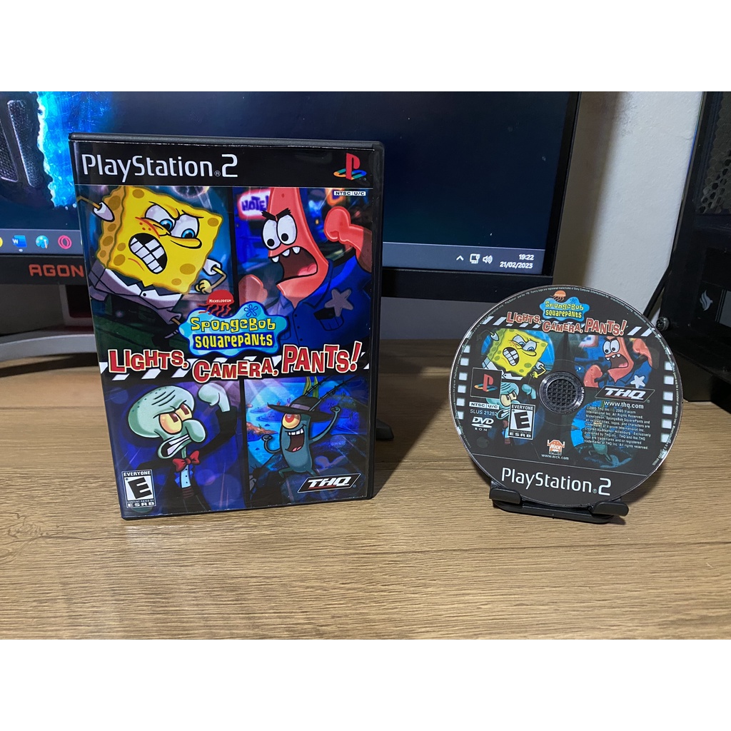 SpongeBob Squarepants Lights,Camera,Pants! para PS2 | Shopee Brasil