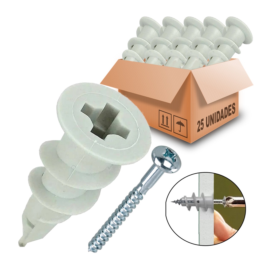 25pcs Bucha Dryfix Drywall Gesso Acartonado Parafuso Philips | Shopee ...