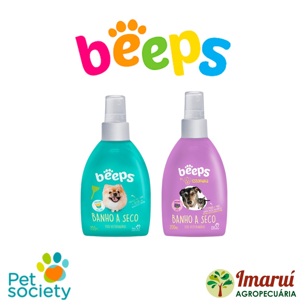 Beeps Banho A Seco para Cachorro ou Gato - Pet Society | Shopee Brasil