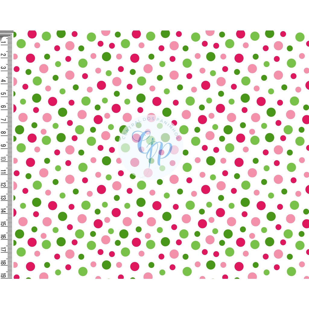 Tecido tricoline, microfibra ou gabardine - Bolinhas coloridas - rosa e verde - 0.50cm | Shopee ...
