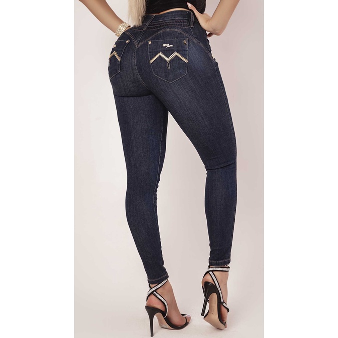 56243 - Calça Jeans Feminina RHERO CIGARRETE | Shopee Brasil