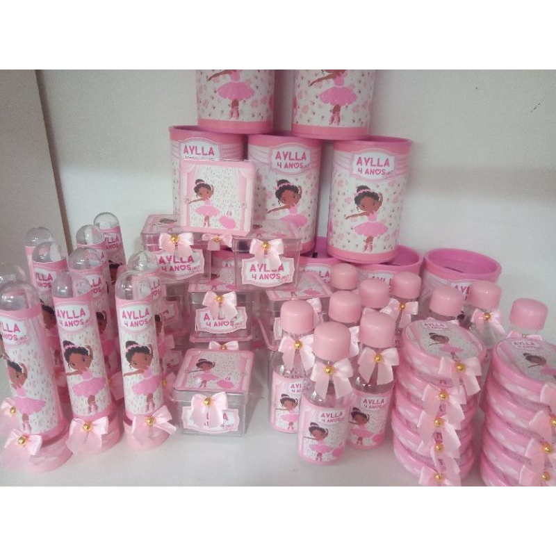 kit festa bailarina kit com 60 itens (encomenda especial) | Shopee Brasil